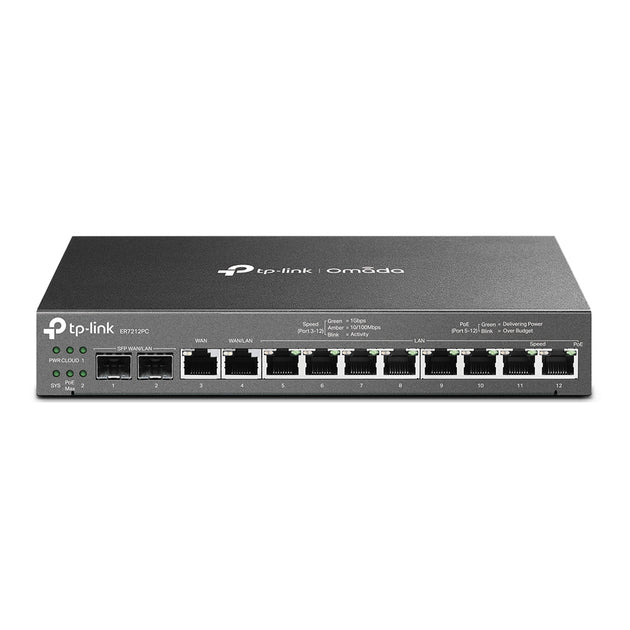 TP-Link ER7212PC | Omada Gigabit VPN Router with PoE+ Ports and Contro ...