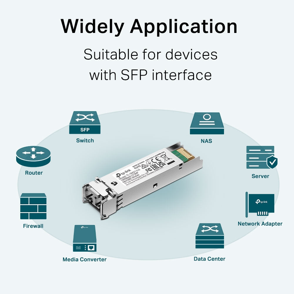 TP-Link TL-SM311LS | Gigabit Single-Mode SFP Module | weive.sg